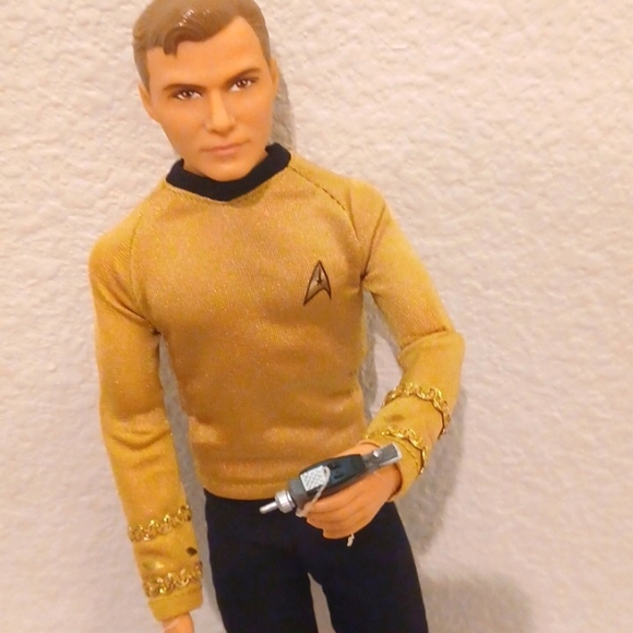 Toys | Captain Kirk Original Trek 5th Anniversary New Barbie Collector ...